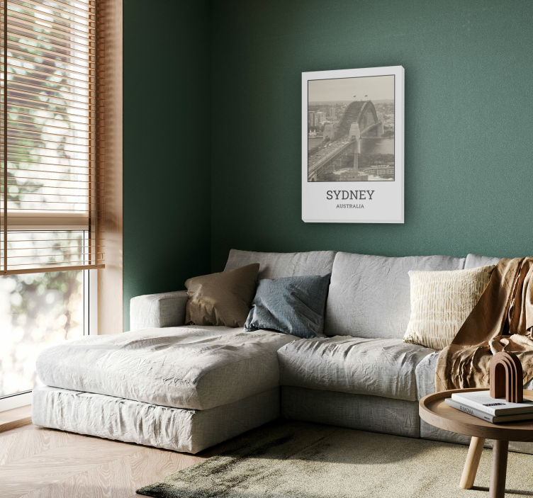 Quadro Sydney bianco e nero - TenStickers