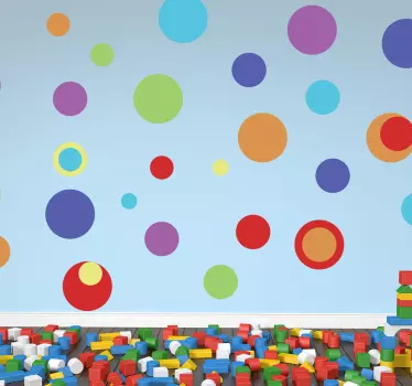 Adesivi cerchi e pallini per le vostre pareti per muro - TenStickers
